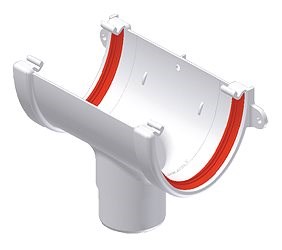 Deep gutter running outlet | Gutter & fittings