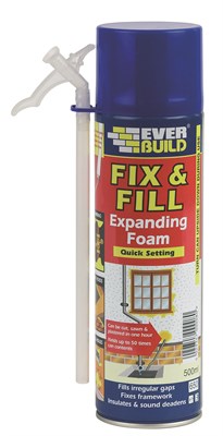 Fix & fill expanding foam | Silicones, adhesives & foams